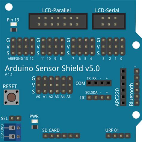 Arduino Sensor Shield V Parts Submit Fritzing Forum
