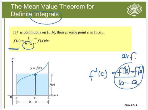 definite integrals rules and mean value theorem math showme