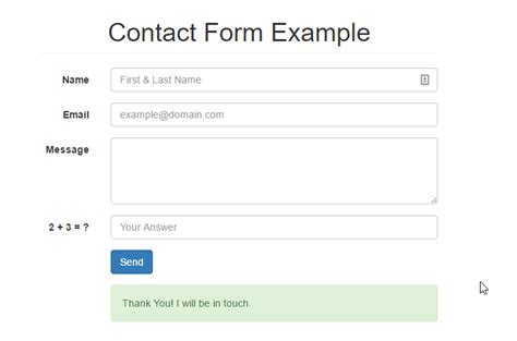 php bootstrap form to email doesn t send stack overflow