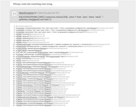 Laravel Sqlstate Hy000 2002 Connection Refused Magenaut