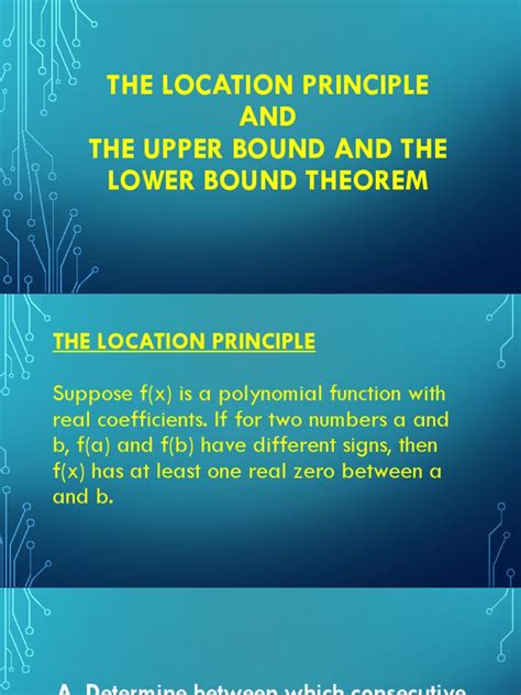 the location principle and the upper bound and the lower bound theorem pdf
