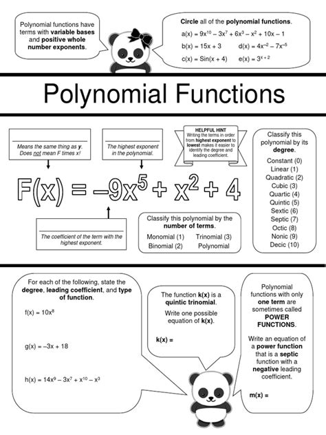 1 polynomial functions pdf polynomial algebra