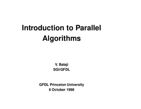 pdf an introduction to parallel algorithms joseph jájá