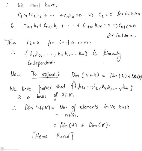 [solved] 2 10 pts let h and k be subspaces of a finite dimensional vector course hero