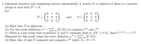 solved 0 0 3 [nilpotent matrices and computing matrix