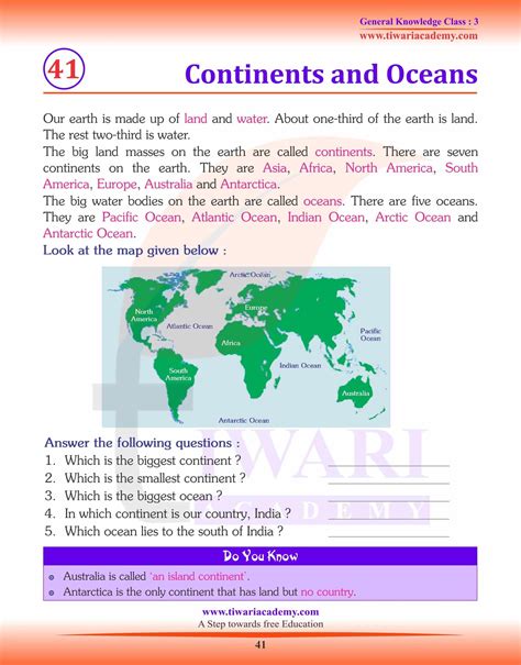 Class 3 General Knowledge Questions Answers Book GK Tests