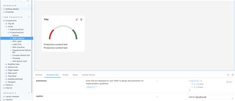 Card Productive Component Caption Isn T Showing In Storybook Issue