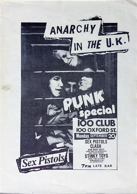 Sex Pistols The Clash Siouxsie And The Banshees Original 100 Clubpunk Special 1976 Concert