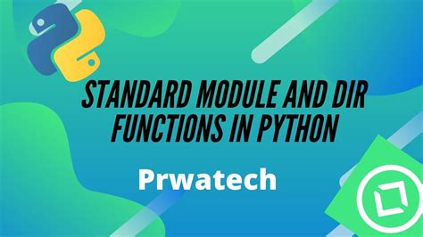 standard modules in python dir functions in python python training prwatech youtube