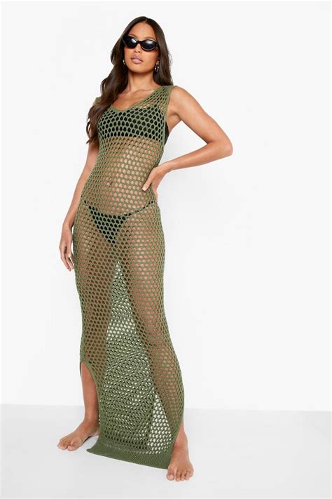 Tall Crochet Beach Maxi Dress Boohoo
