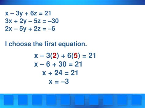 ppt solving systems of three linear equations in three variables powerpoint presentation id