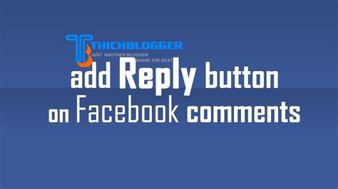 thêm facebook reply comment add reply button to comments on your facebook profile youtube