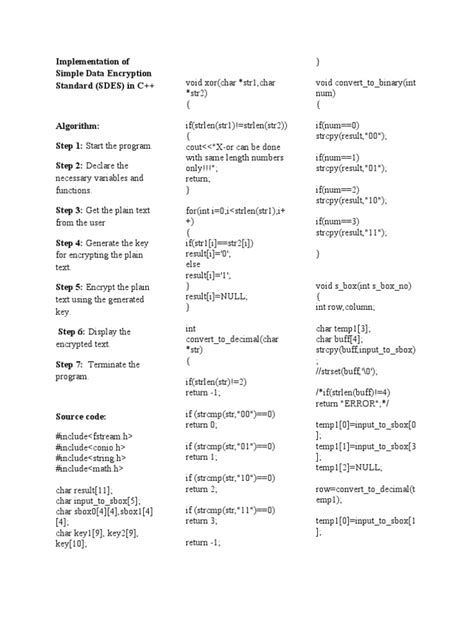 implementation of simple data encryption standard download free pdf cryptography key