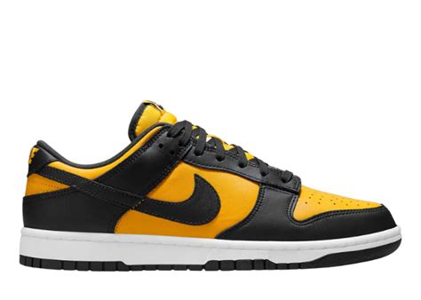 Nike Dunk Low Black University Gold Fz4618 001 Raffles And Release Date