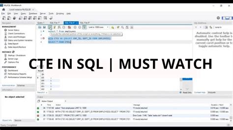 cte common table expression in sql with examples advance sql tutorial youtube