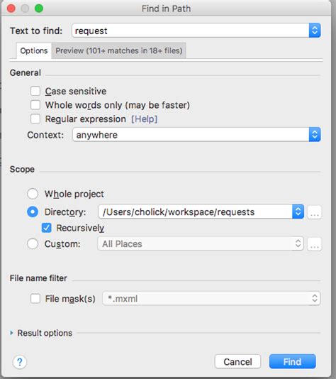 new find in path window ides support intellij platform jetbrains
