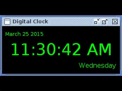 How To Make A Java Digital Clock Part 1 Manchester University YouTube