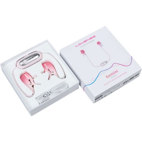 Lovense Gemini Vibrating Nipple Clamps Bondesque