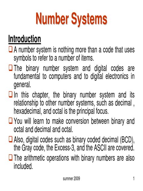 number systems pdf binary coded decimal decimal