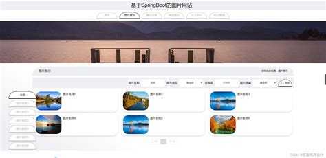 springboot java php node python基于springboot的图片网站【计算机毕设】 图片网站程序 csdn博客