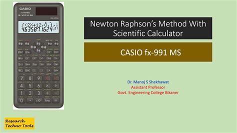 newton raphson s method with scientific calculator casio fx 991 ms short trick for direct