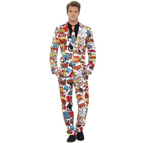 Mens Stand Out Suits Stag Do Party New Comedy Funny Fancy Dress Costume Outfit Ebay
