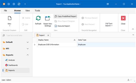 create predefined static reports xaf cross platform app ui and web api devexpress