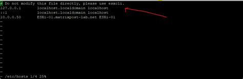 VMware ESXi Change Etc Hosts By Using The ESXCLI Matrixpost Net