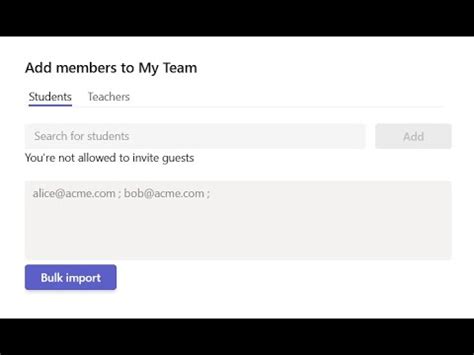 How To Add Members In Microsoft Teams Bulk Import YouTube
