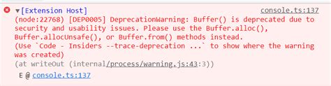 Buffer Deprecated Warning Issue 136874 Microsoft Vscode GitHub