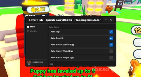 Tapping Simulator Auto Farm Auto Rebirth Auto Egg Scripts RbxScript