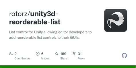 GitHub Rotorz Unity3d Reorderable List List Control For Unity