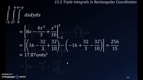 15 5 triple integrals in rectangular coordinates youtube
