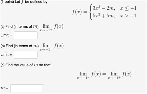 solved 1 point let f be defined by 3x3 2m r