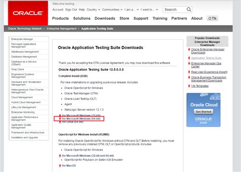steps to install oats 12 5 0 3 oracle application testing suite testing tools