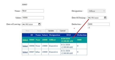 set textmode date value on gridview row selection using c and vbnet in aspnet