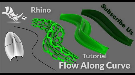 Rhino Tutorial Flow Along Curve YouTube