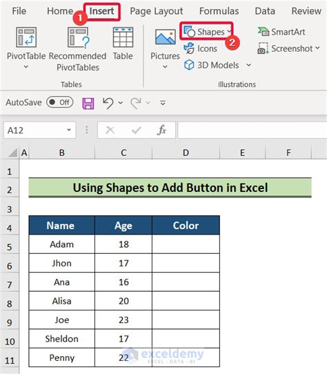 how to add button in excel 3 handy ways exceldemy