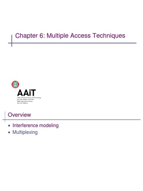 chapter 6 multiple access pdf multiplexing modulation