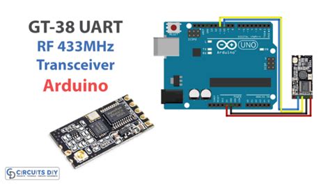GT 38 UART RF 433MHz Transceiver Module With Arduino