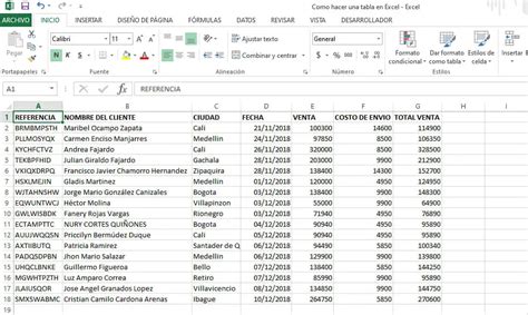 C Mo Hacer Una Tabla En Excel Excel Para Todos