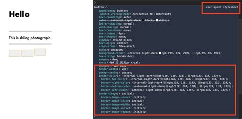 [css] cssのuser agent stylesheetとは snow notes