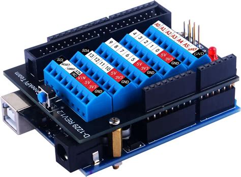 GeeekPi MEGA 2560 R3 Terminal Block Breakout Board HAT With Reset