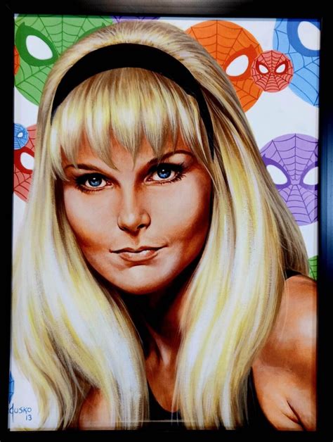 Gwen Stacy Marvel Masterpieces By Joe Jusko 9x12 Framed Marvel Comics Art Print