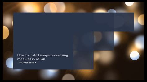 how to install image processing module in scilab youtube
