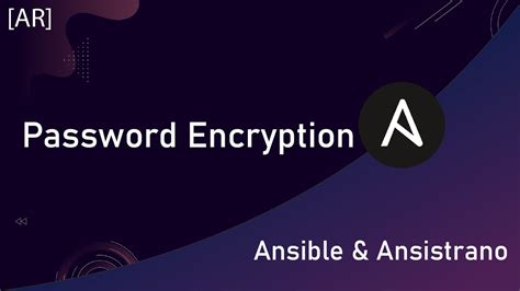how to encrypt your project passwords using ansible youtube