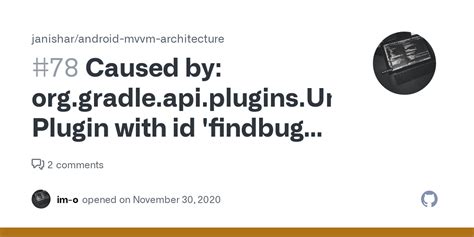 caused by org gradle api plugins unknownpluginexception plugin with id findbugs not found