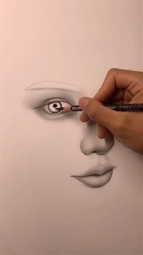 How To Draw A Face Step By Step Video Cool Pencil Drawings Book