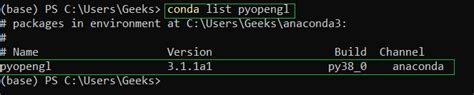 how to install pyopengl on windows geeksforgeeks