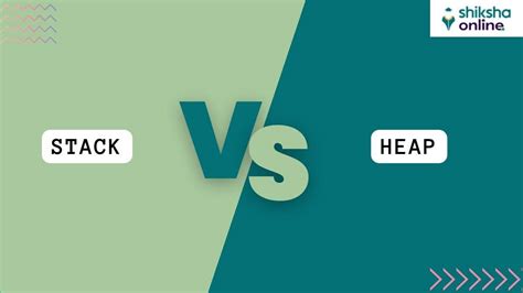 difference between stack and heap
